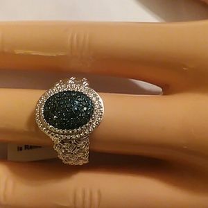 LC | Jewelry | Blue Diamond Ring Size 7 | Poshmark